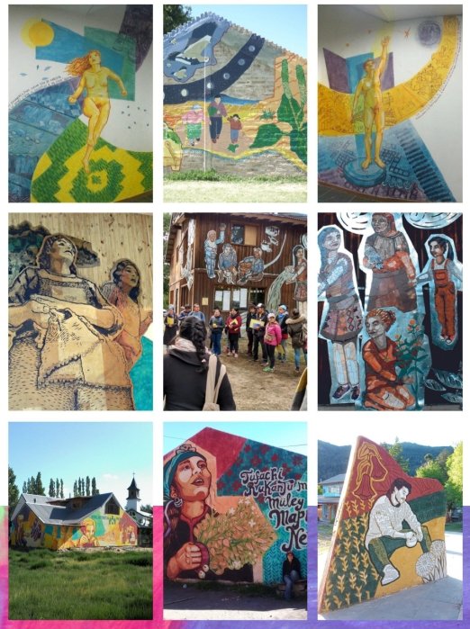 Dos muralistas sanmartinenses del Colectivo de Arte La Concuna entre ...