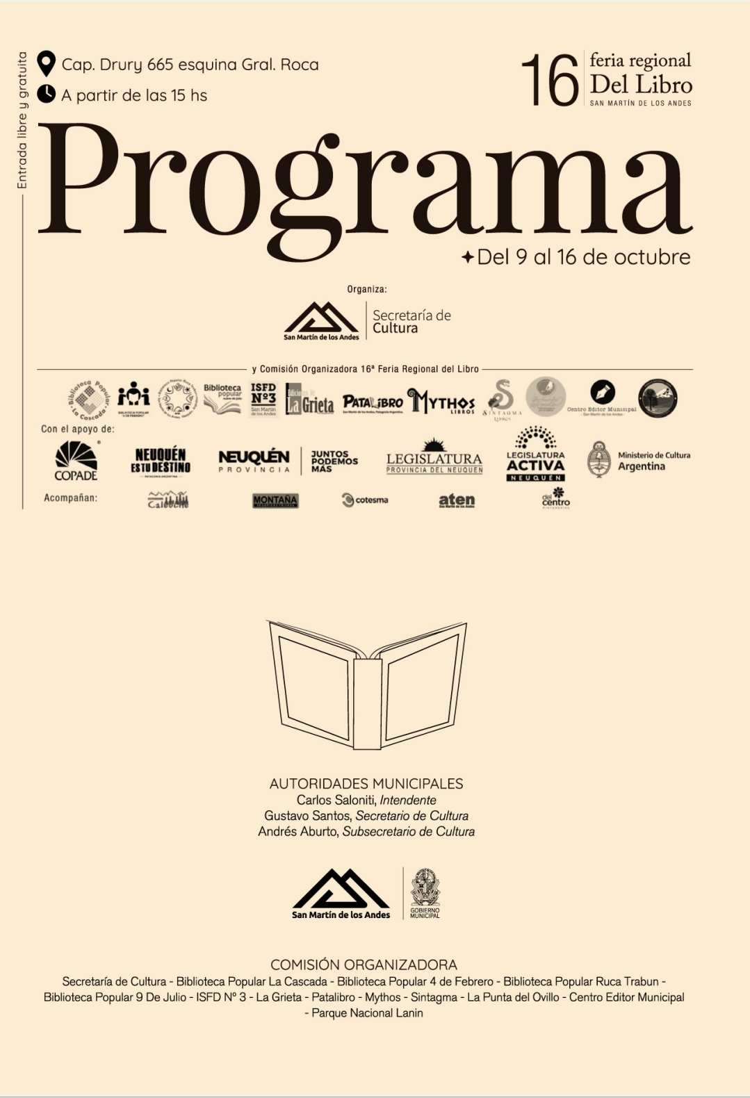 Programa de la Feria de Libro 2022